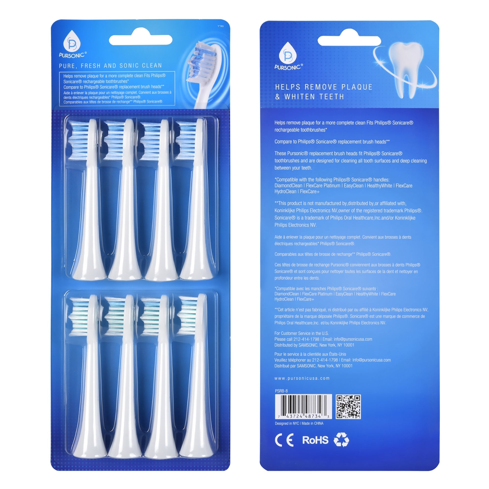 Replacement Toothbrush Heads Compatible with Sonicare Electric Toothbr ...